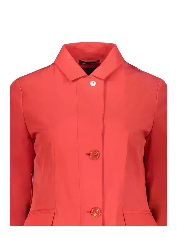 MOORER Logo-button Flap-pocket Blazer - Red