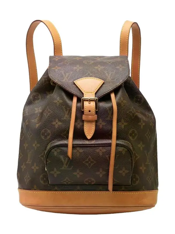 LOUIS VUITTON Monogram Montsouris Mm Backpack - Brown