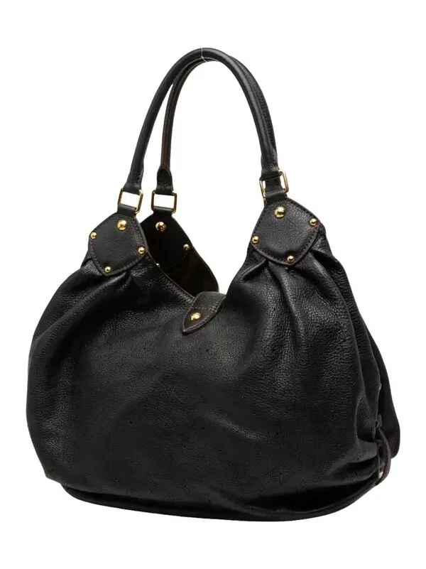LOUIS VUITTON Mahina L Hobo Bag - Black