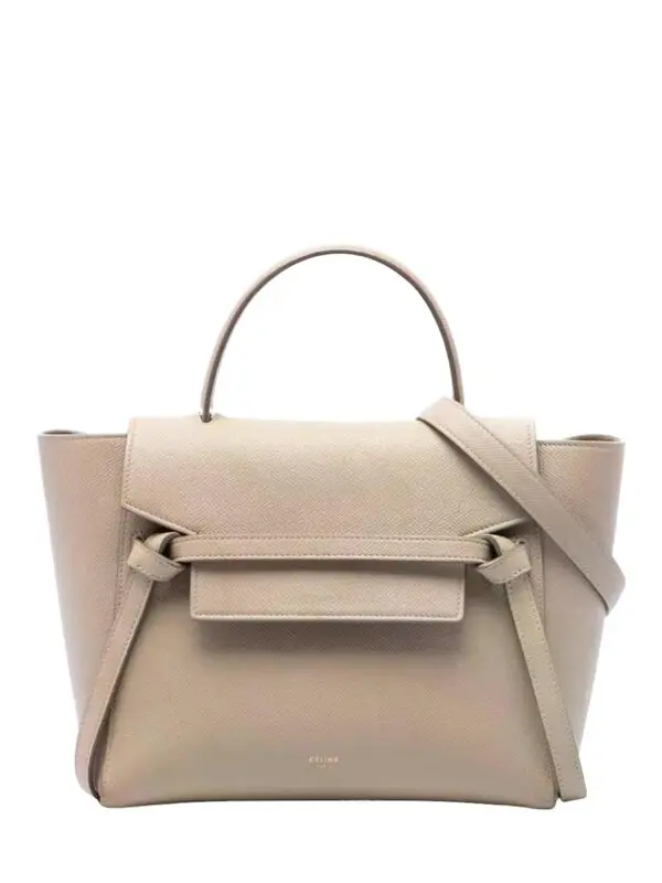 Celine Micro Grained Calfskin Belt Bag Satchel - Neutrals