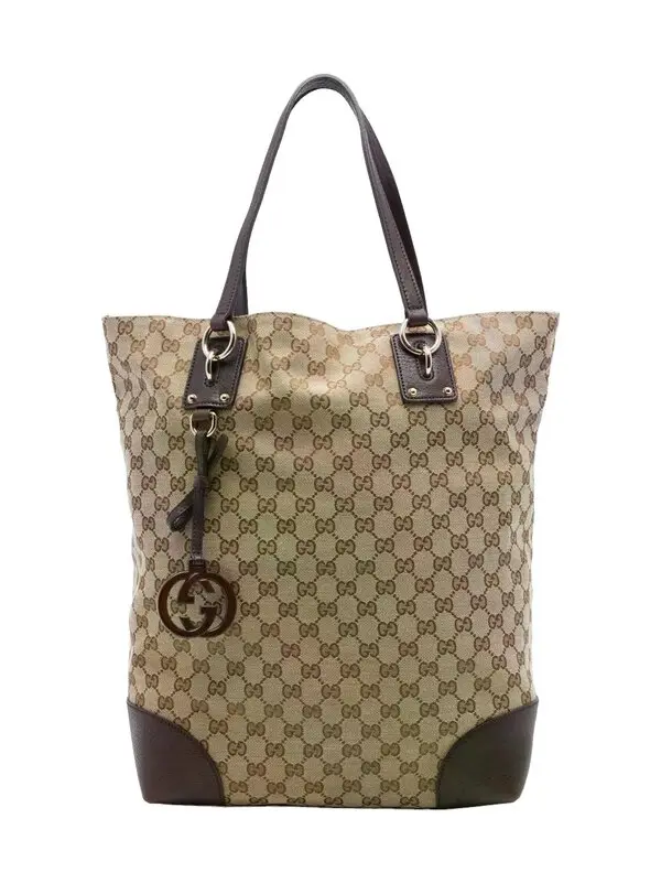 Gucci Gg Charm Tote Bag - Neutrals