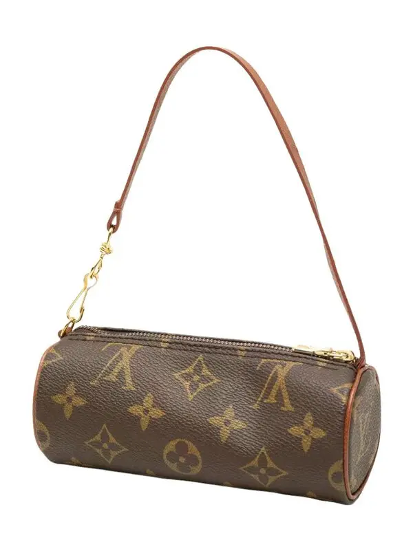 LOUIS VUITTON Monogram Papillon Pochette Handbag - Brown