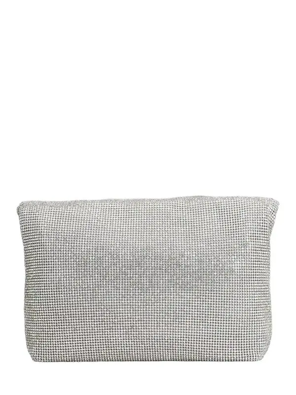 TWENTY FOURHAITCH Mini Varadero Crystal-embellished Clutch Bag - Silver