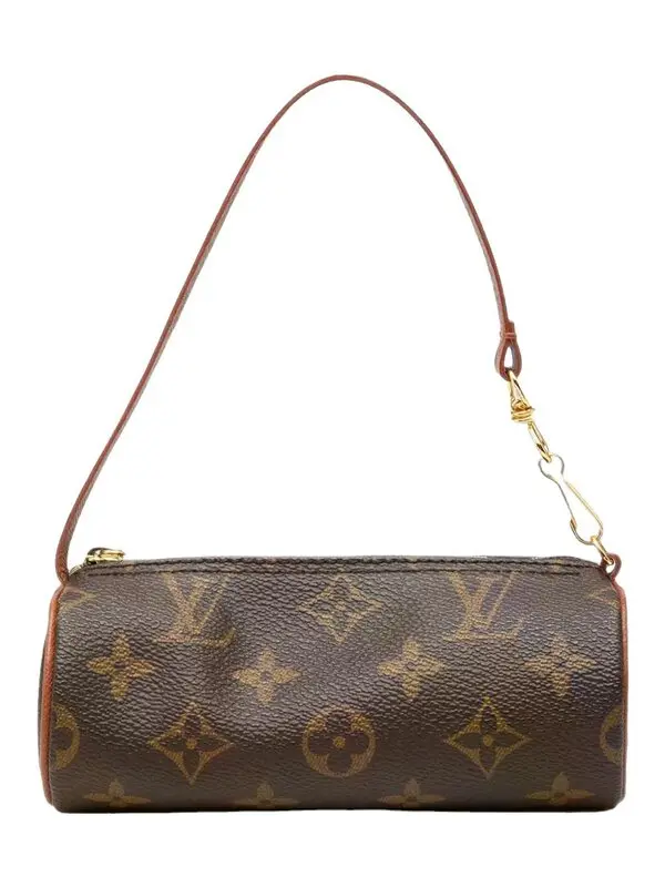 LOUIS VUITTON 1990-2010 Monogram Papillon Pochette Handbag - Brown