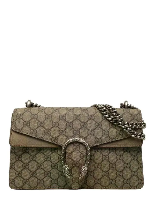 Gucci Dionysus Shoulder Bag In Gg Supreme Canvas - Neutrals