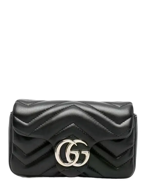 Gucci Gg Marmont Matelassé Shoulder Bag - Black
