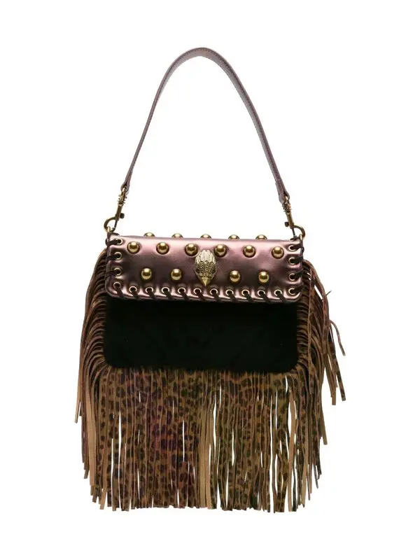 Kurt Geiger Oxford Fringed Shoulder Bag - Black