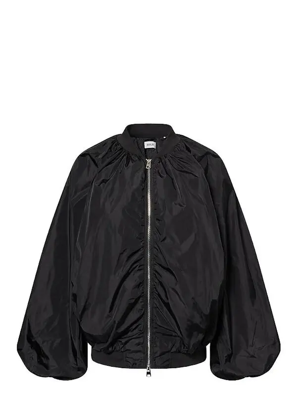 AGOLDE Raffi Balloon Sleeve Bomber Jacket - Black