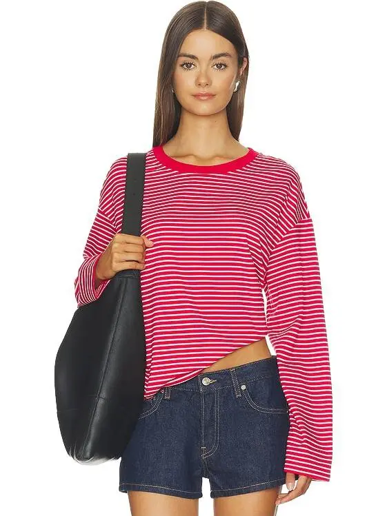 ALL THE WAYS Lily Long Sleeve Top - Red