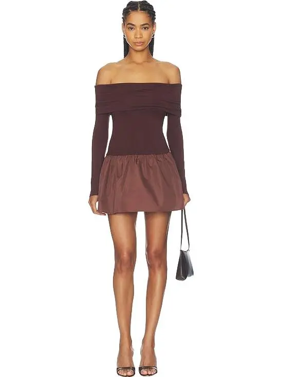 ALL THE WAYS Madley Mini Dress - Brown