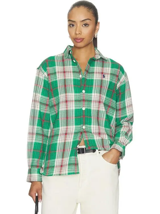 Polo Ralph Lauren Long Sleeve Collared Sport Shirt - Multi