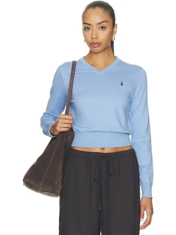 Polo Ralph Lauren Long Sleeve Crew Neck Pullover Sweater - Blue