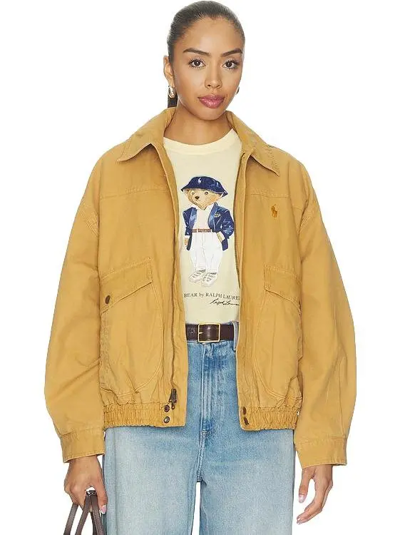 Polo Ralph Lauren Cotton Canvas Bomber Jacket - Brown