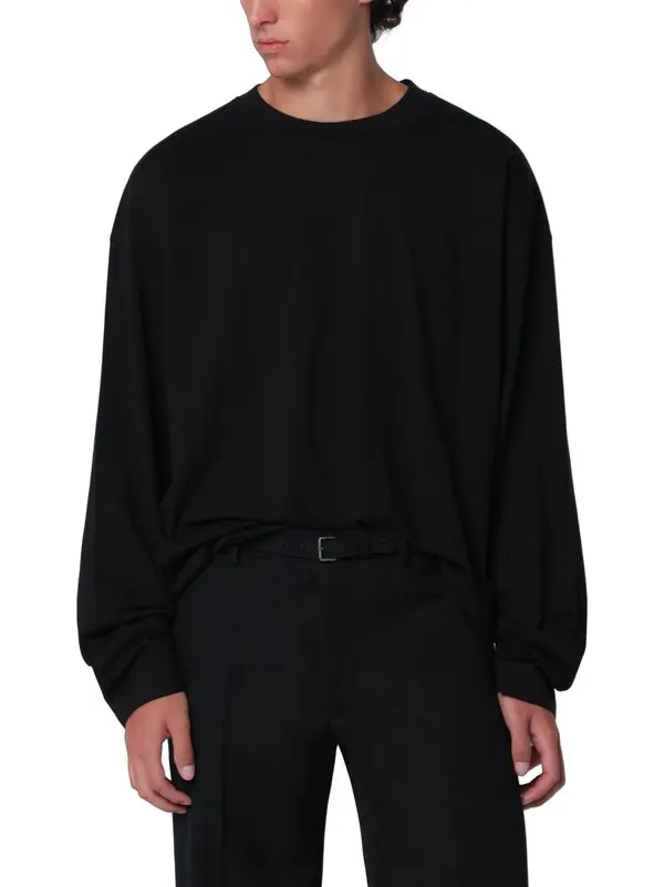 Dries Van Noten Long-sleeve Cotton T-shirt - Black