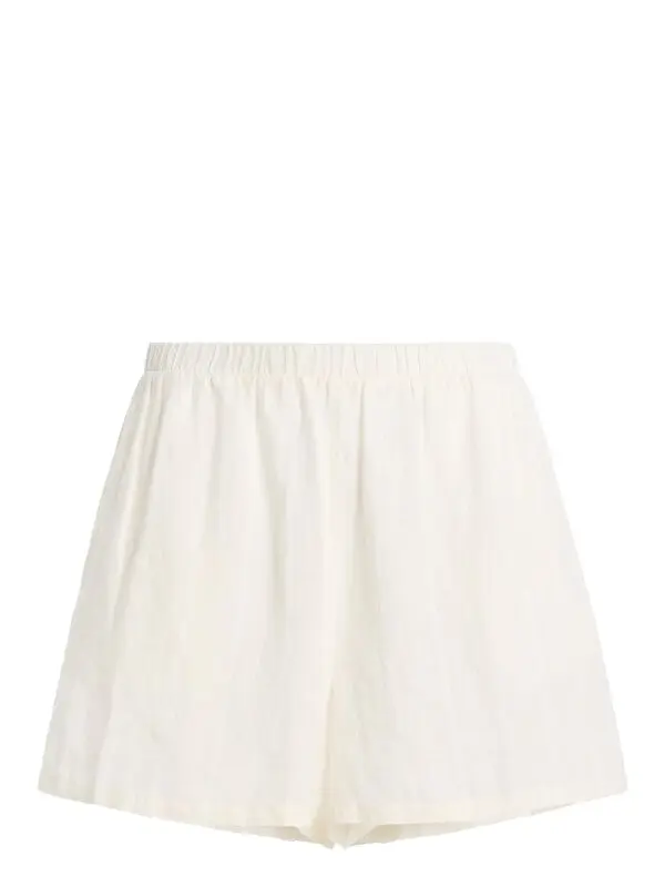 FAVORITE DAUGHTER The Off-duty Linen Mini Shorts - Ivory