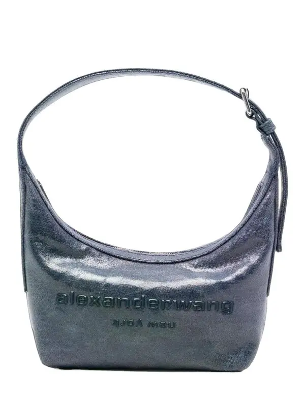 Alexander Wang Logo-debossed Shoulder Bag - Blue