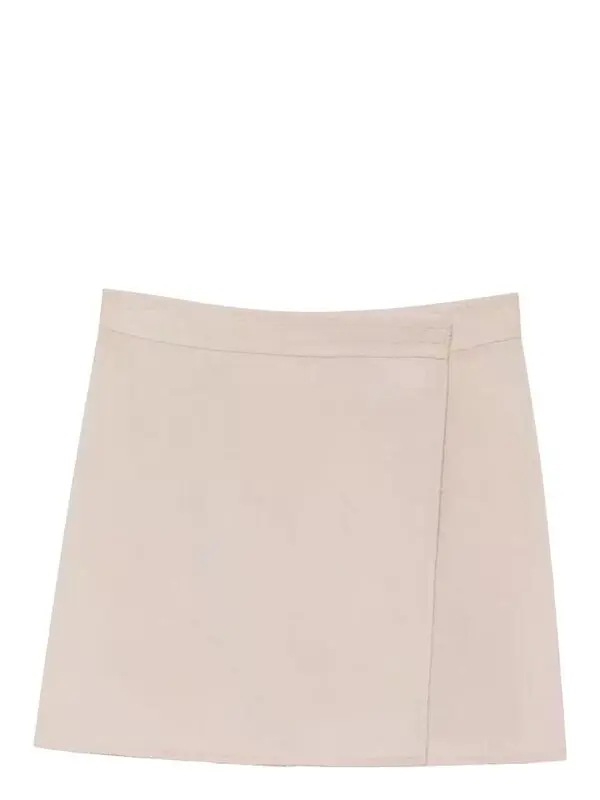 SEMICOUTURE Mini Skirt - Neutrals