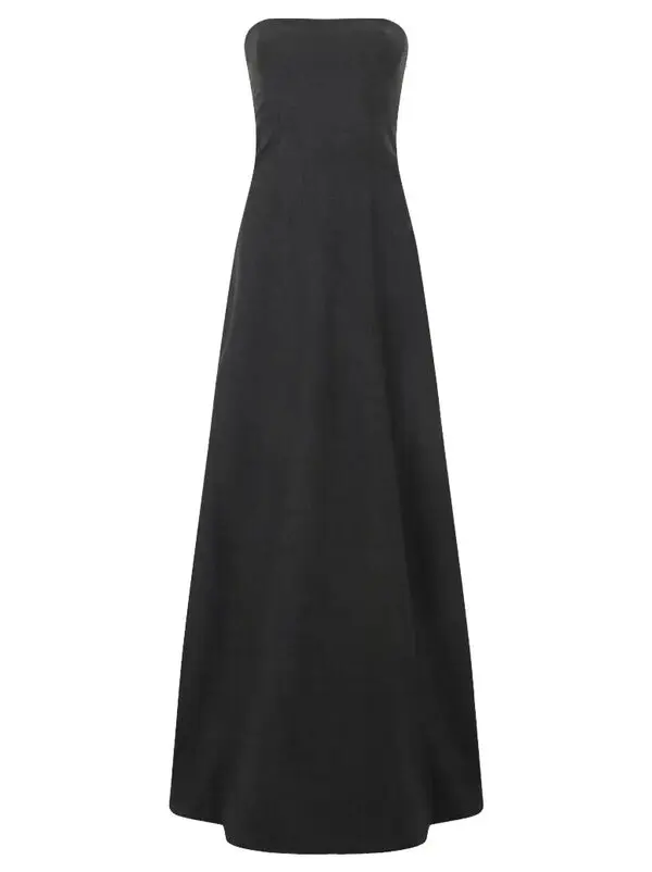 Alberta Ferretti Strapless Maxi Dress - Grey