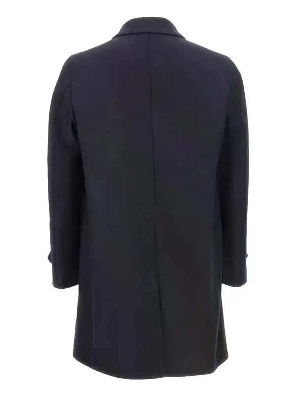 Tagliatore Alton Concealed-button Coat - Blue
