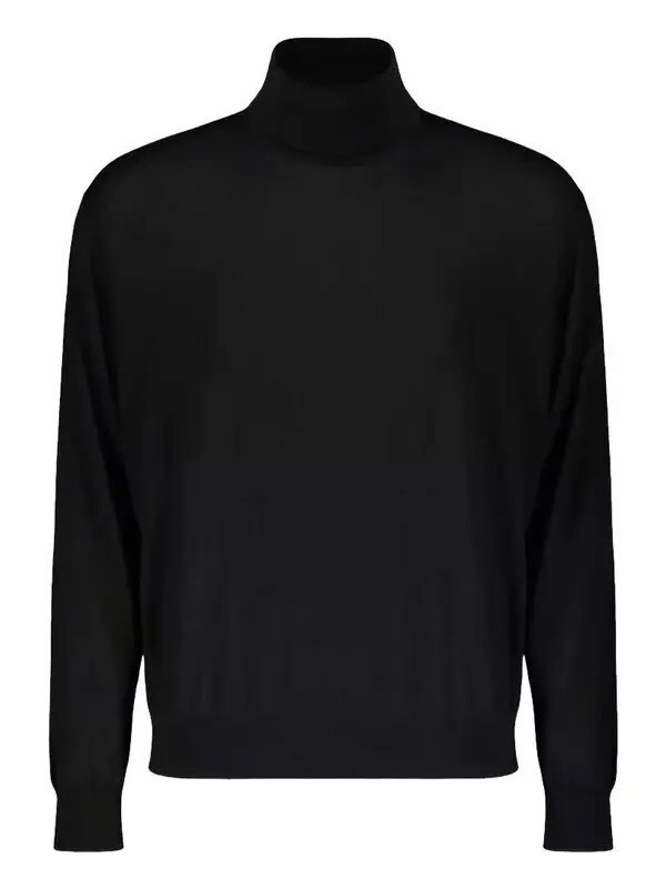 Paul & Shark High-neck Virgin-wool Sweater - Black
