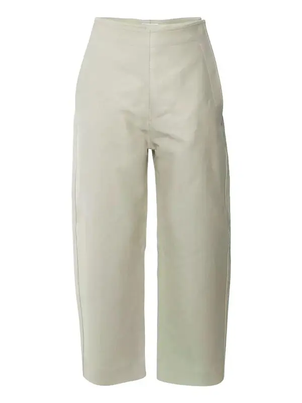 Bottega Veneta Wide-leg Cotton Trousers - Neutrals