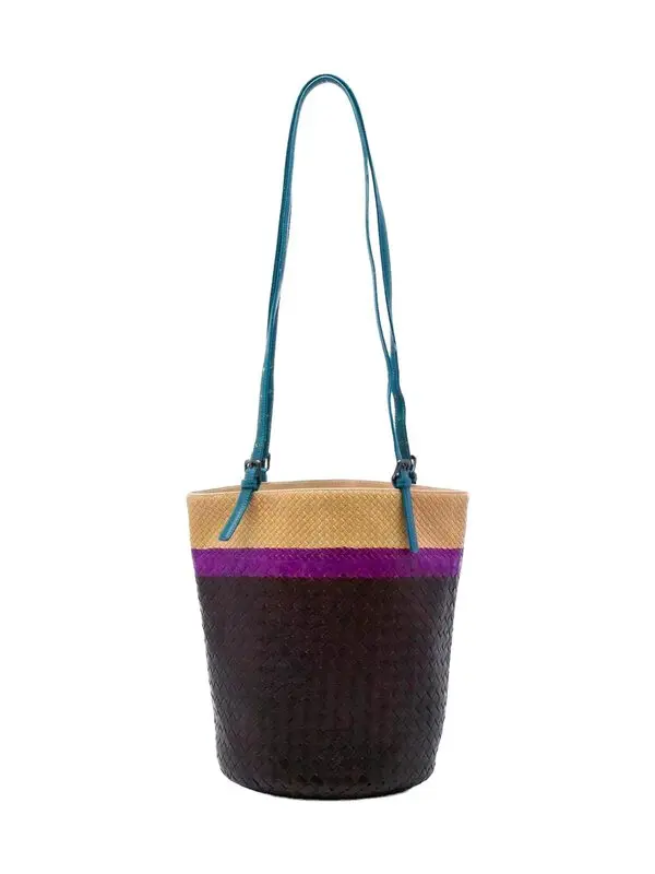 Bottega Veneta 2009 Nappa Intrecciato Acquarello Bucket Bag - Brown