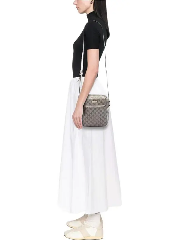 Gucci Gg Supreme Crossbody Bag - Neutrals