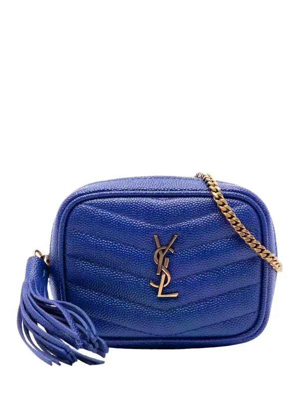 Saint Laurent Monogram Lou Camera Bag - Blue