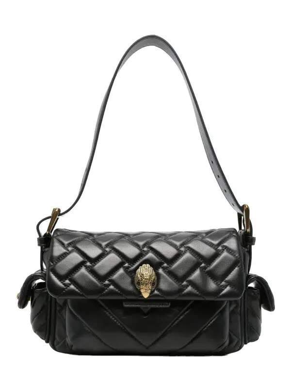Kurt Geiger Kensington Quilted Leather Shoulder Bag - Black