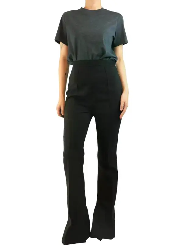 Marni Flared High-waist Trousers - Black