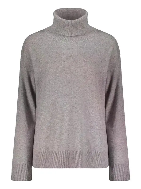 MOORER Ribbed-knit Roll-neck Sweater - Grey