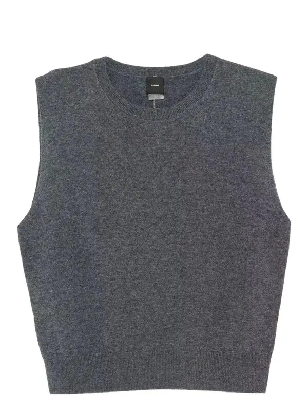 Pinko Knit Sleeveless Sweater - Grey