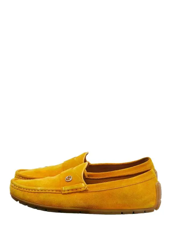 Gucci Interlocking G Driving Loafers - Yellow