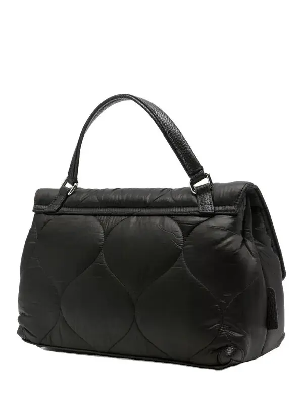 ZANELLATO Quilted Leather-trim Clutch Bag - Black