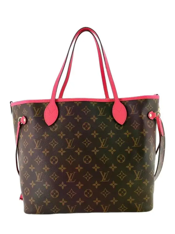 LOUIS VUITTON Neverfull Bandouliere Inside Out Monogram Canvas And Textile Mm Tote Bag - Brown