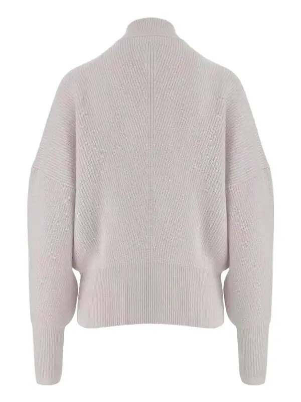 SA SU PHI Long-sleeve Ribbed-knit Cardigan - Neutrals