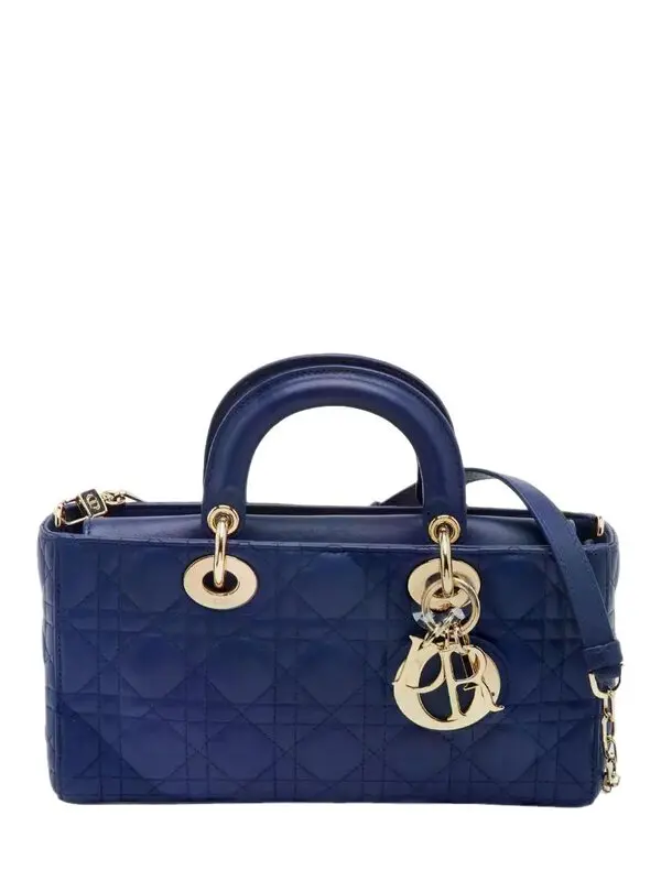 Dior Lady D-joy Cannage Tote Bag - Blue