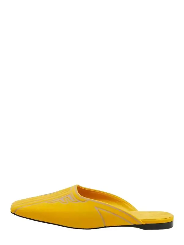 Fendi Ffreedom Logo-motif Mules - Yellow