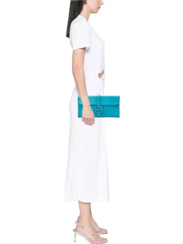 Hermès Swift Leather Jige Elan 29 Clutch Bag - Blue