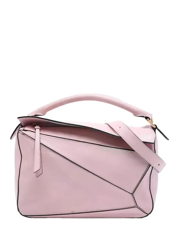 Loewe Medium Calfskin Puzzle Satchel - Pink