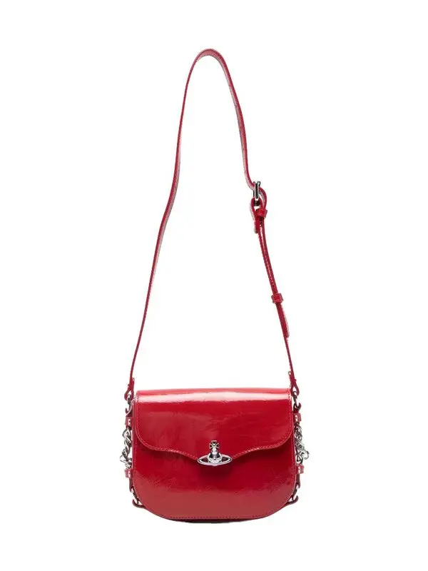 VIVIENNE WESTWOOD Orb-plaque Crossbody Bag - Red