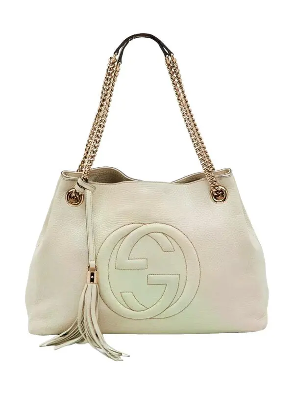 Gucci Soho Interlocking Gg Shoulder Bag - Neutrals