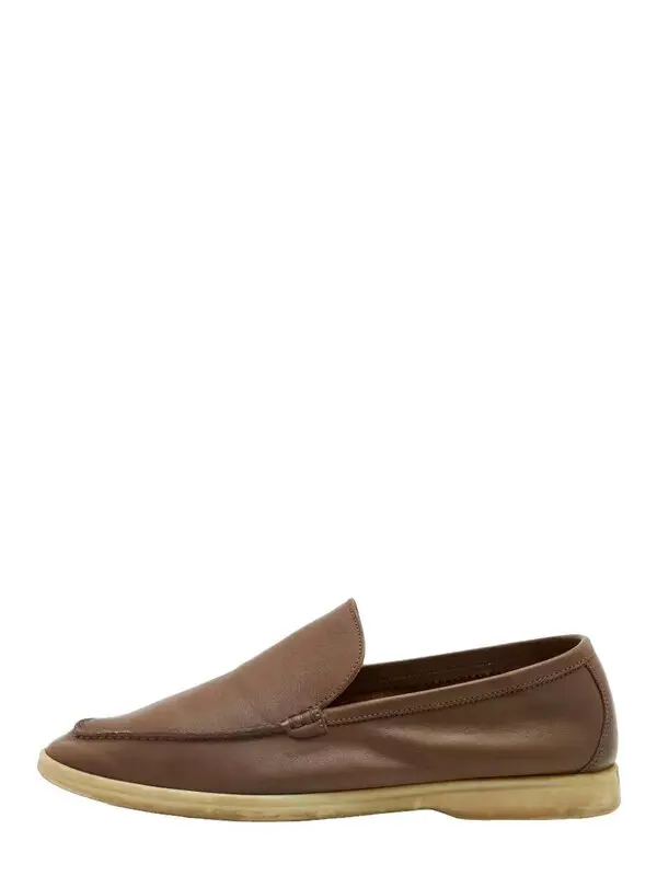 Loro Piana Summer Walk Loafers Leather - Brown