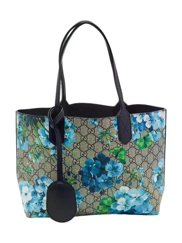 Gucci Blooms Gg Supreme Reversible Tote Bag - Neutrals