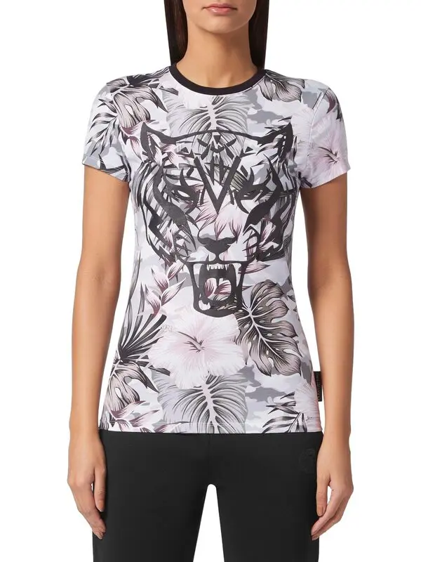 PLEIN SPORT Graphic Print T-shirt - Multicolor