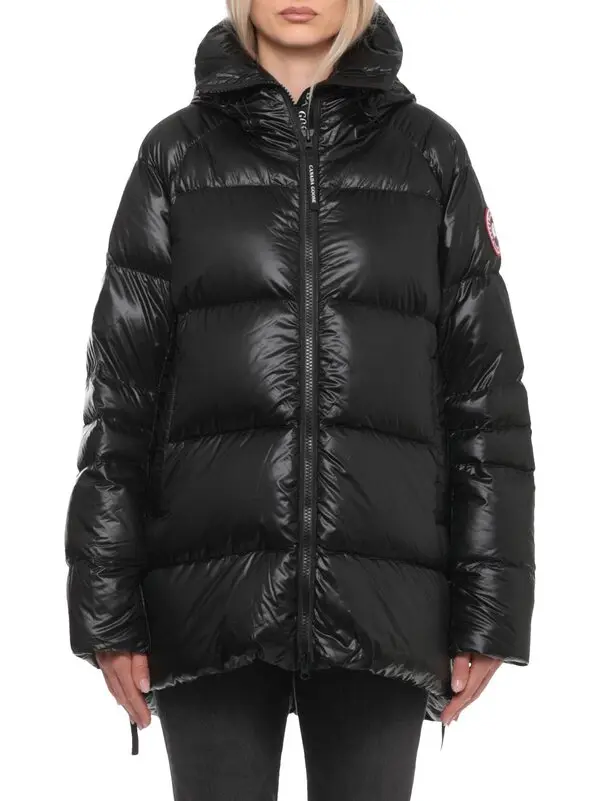 Canada Goose Oversized Knee-length Hooded Nylon Ripstop Down Jacket - Black