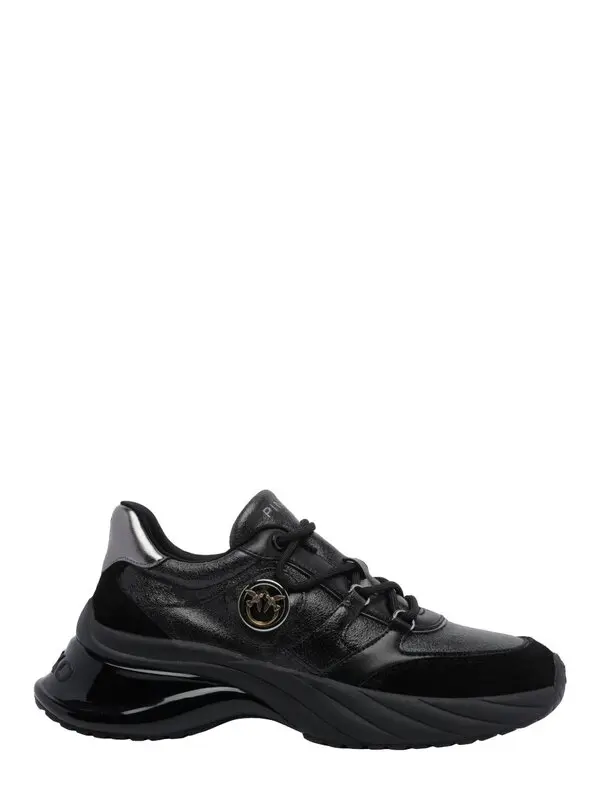 Pinko Lace Up Trainers - Black