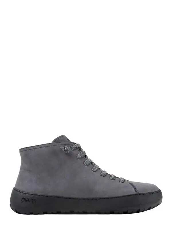 Camper Peu Serra Outdoor Nubuck Ankle Boots With Vibram Sole - Grey