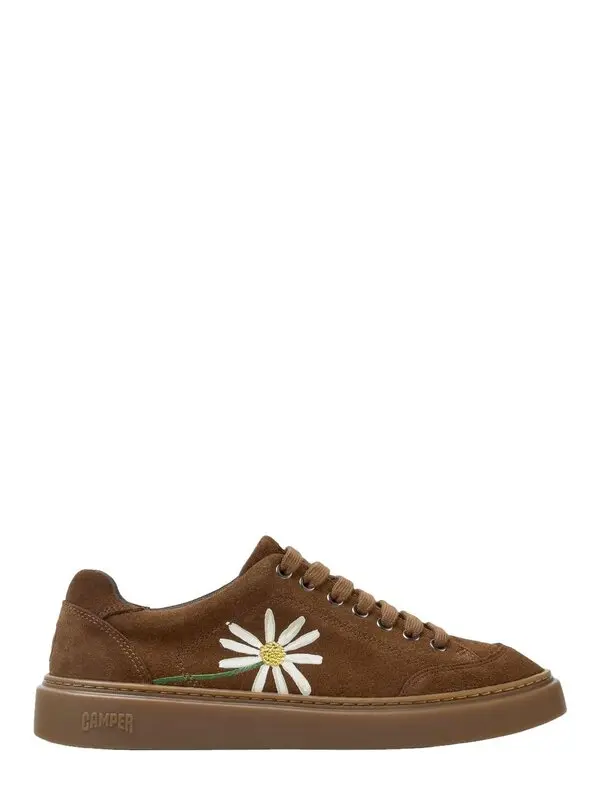 Camper Shoes With Daisy Embellishment - Brown