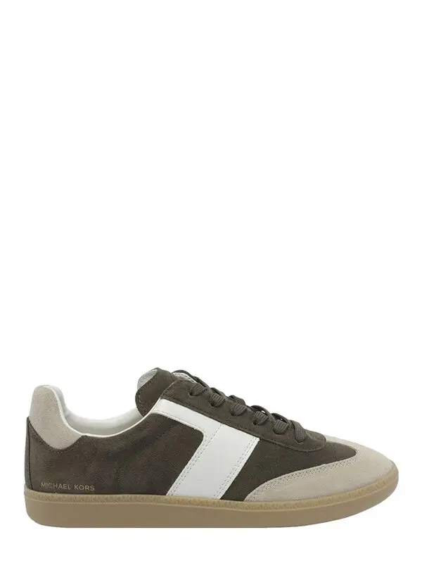 Michael Kors Suede Low-top Sneakers With Rubber Sole - Green